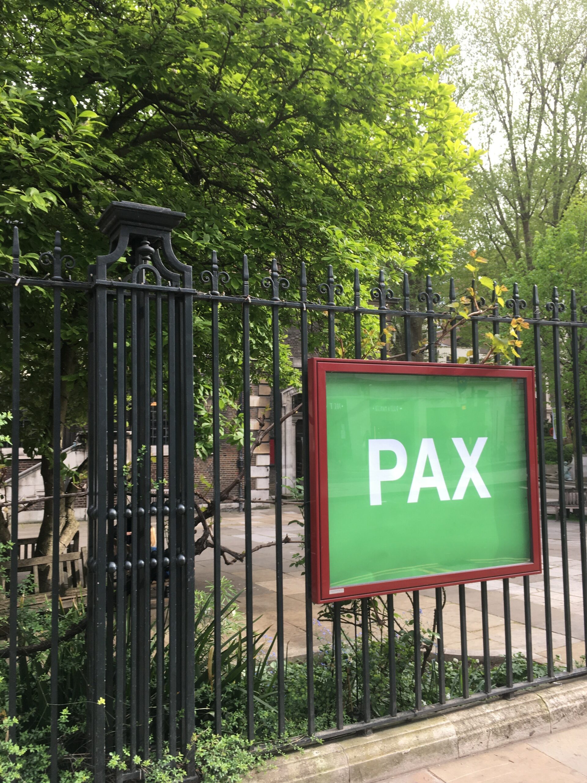 peace in three colours - St James's Church Piccadilly