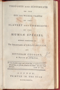 Quobna Ottobah Cugoano Essay - St James's Church Piccadilly