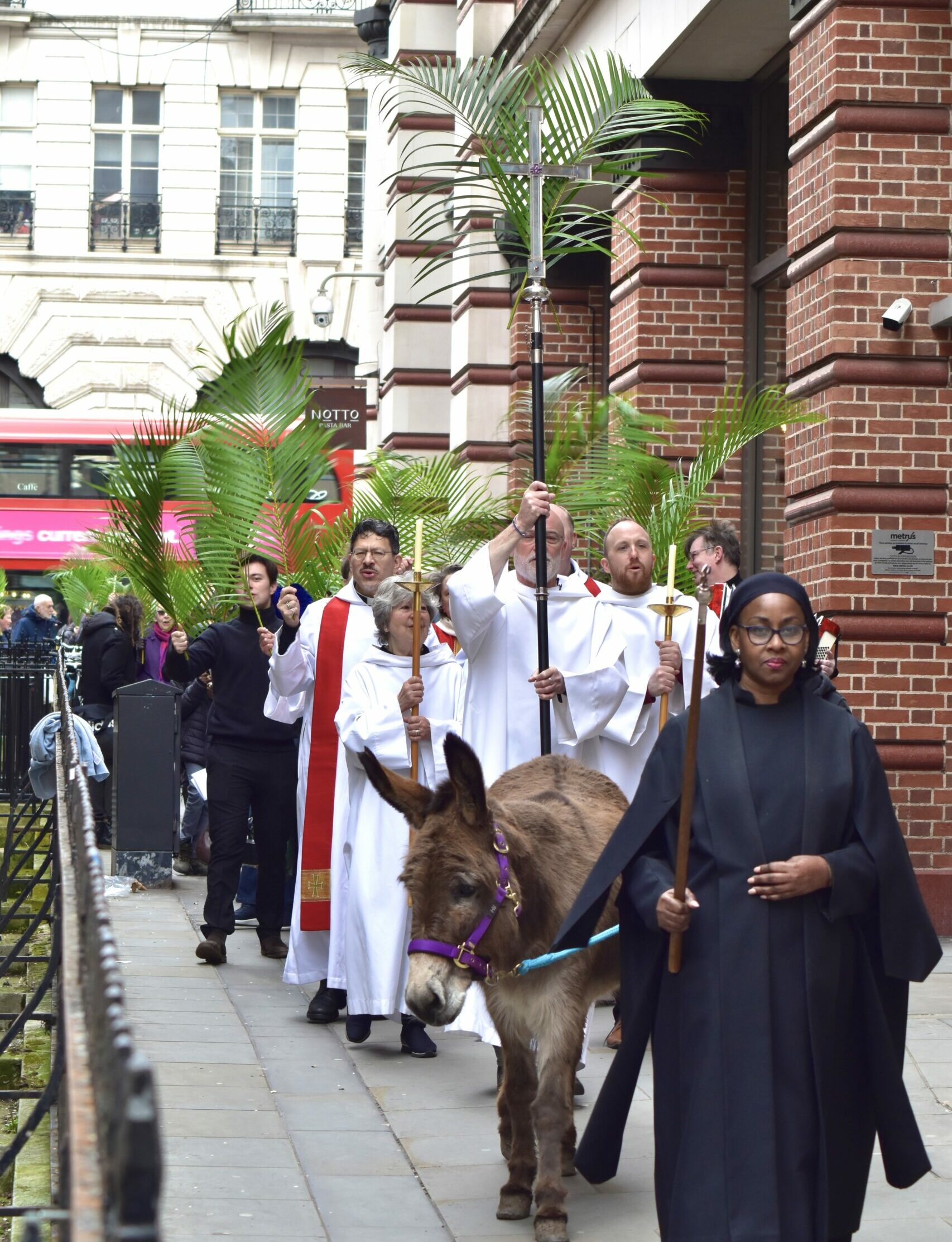 Palm Sunday Eucharist with donkey procession - St James's Church Piccadilly